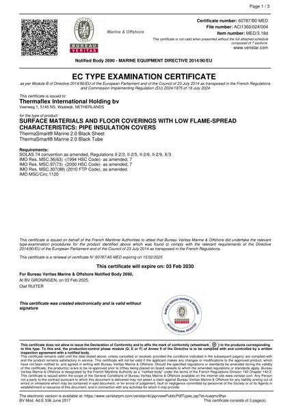 EC Type Examination Certificate - ThermaSmart Marine 2.0 Black (EN ...