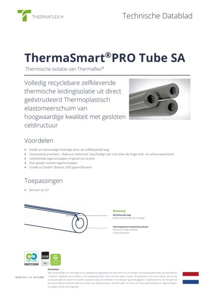 TDS-ThermaSmart-PRO-SA-tube (NL) | Thermaflex